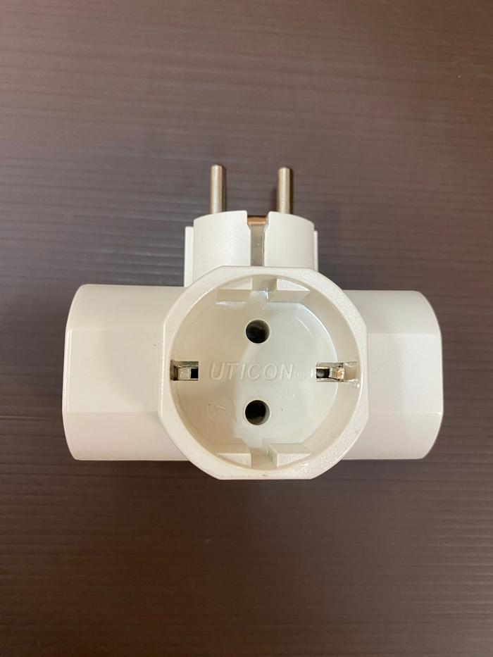 Jual Uticon Steker T Arde SC-38 / Stop Kontak Arde T 3 Lubang dengan ...