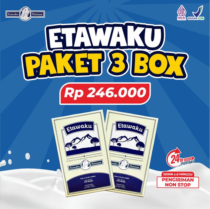 Jual Etawaku Susu Paket 3 Box - Atasi Masalah Tulang & Pernafasan ...