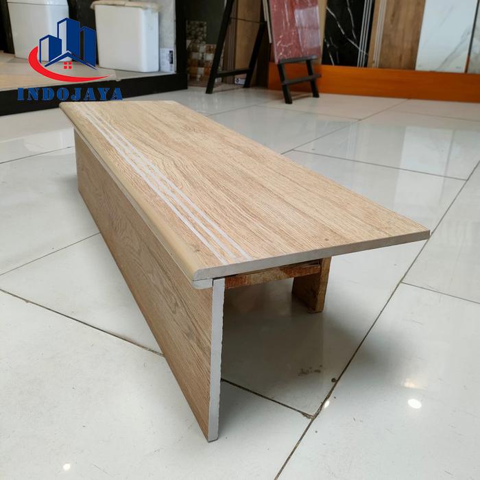 Jual gramit tangga motif kayu 30x80 30x90 custom ukuran keramik list ...