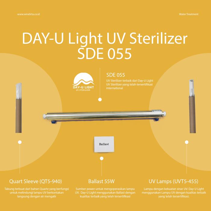Jual Lampu UV Sterilizer Day-U Light UV SDE-055 (12 GPM) 55 Watt TB - Kab. Bogor ...