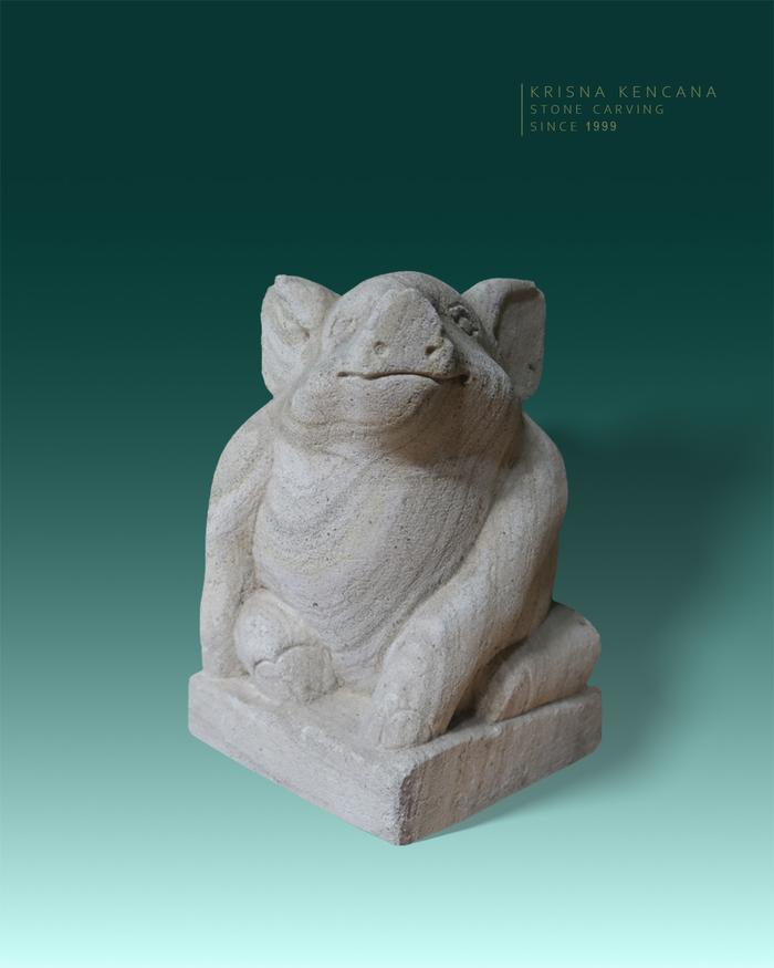 Jual Patung Babi duduk dari Batu Pawon - Kab. Gianyar - Krisna Kencana ...