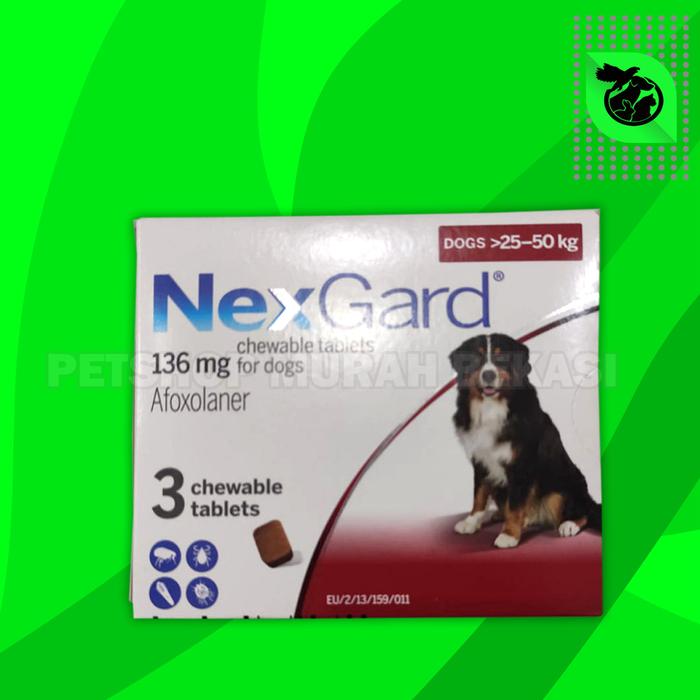 Jual Obat Kutu Tungau Demodex Anjing NexGard Tablet - XL(25-50) - Kab ...
