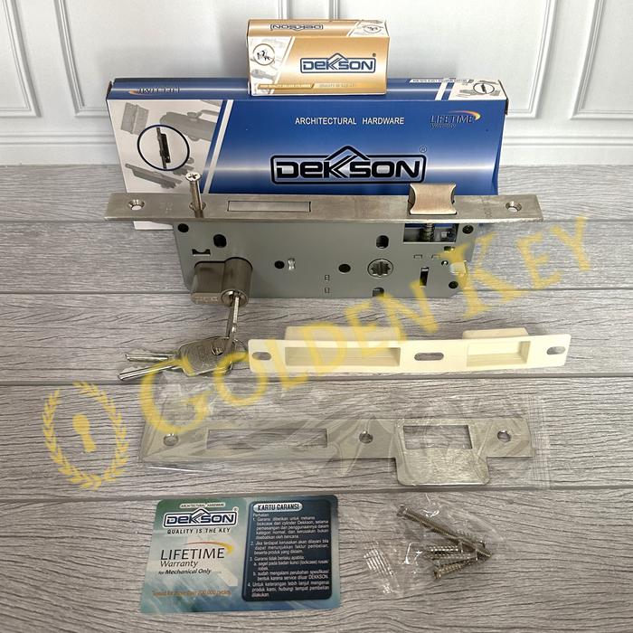 Jual Mortise Lock Dekson MTS IL DL 8485 Body Kunci Pintu Swing Kayu ...