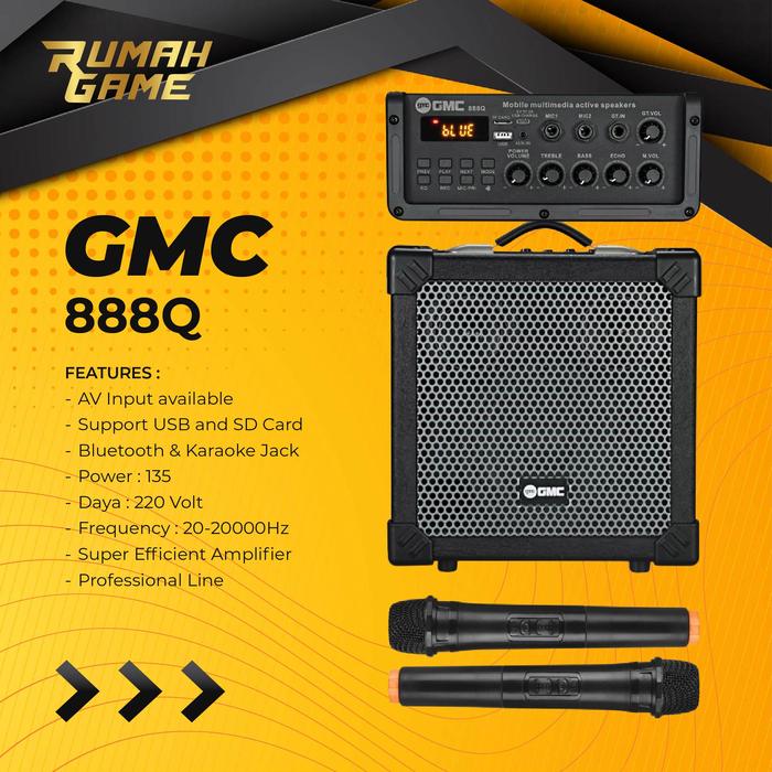 Jual GMC Speaker Ampli Portable Multimedia 888Q ukuran 6.5 inch + 2Mic - Kota Semarang - Rumah ...