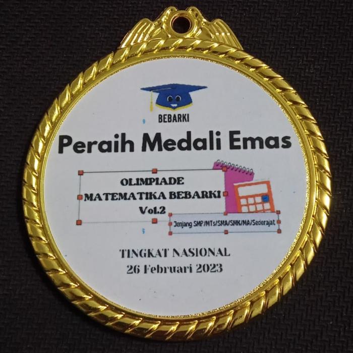 Jual Medali Logam Medali Mendali Emas Perak Perunggu Custom Logo Stiker ...