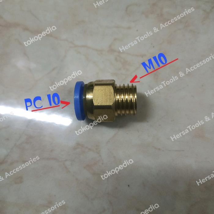 Jual Nepel PC 8 | PC10 | PC12 Drat M10 | M12 | M16 Fitting Pneumatic ...