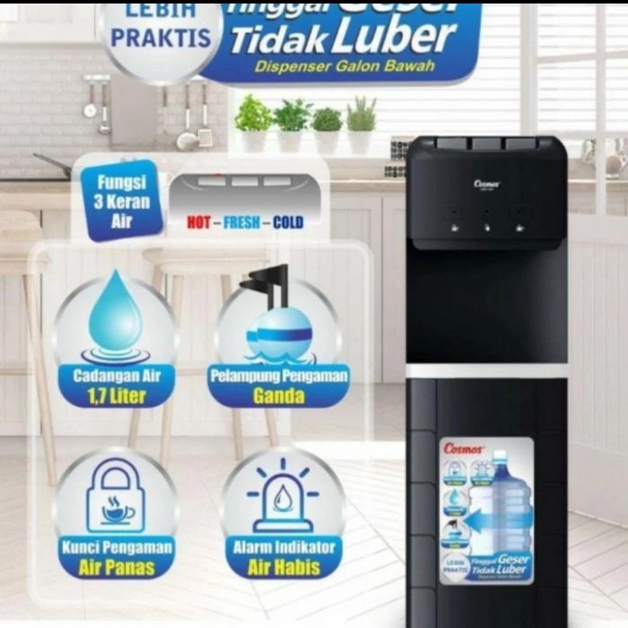 Jual Dispenser COSMOS Galon Bawah 3 Kran CWD-7601/CWD7601 Hot Normal ...