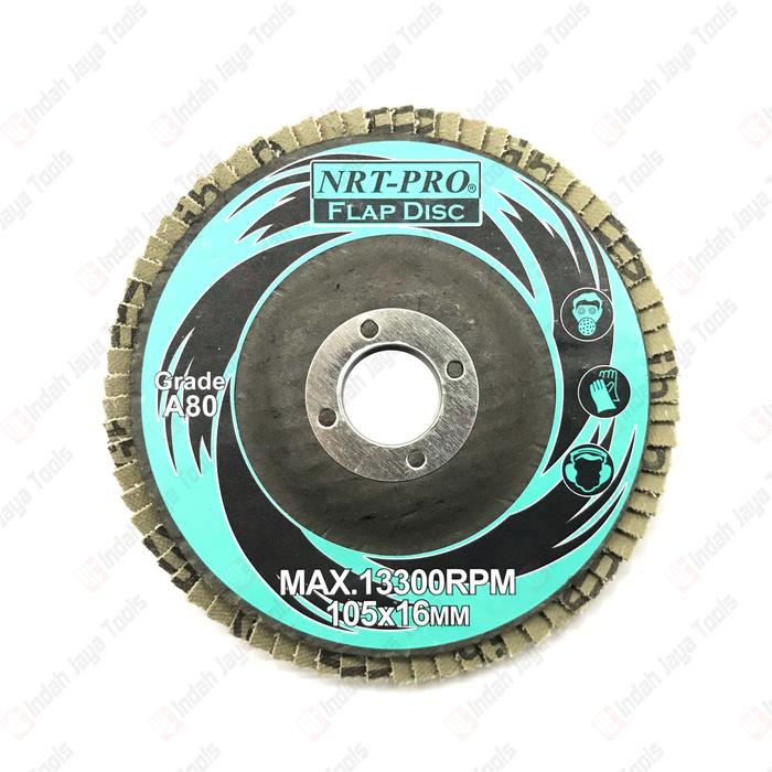Jual NRT-PRO Flap Disc Grit 40 60 80 100 120 - Amplas Tumpuk Susun ...