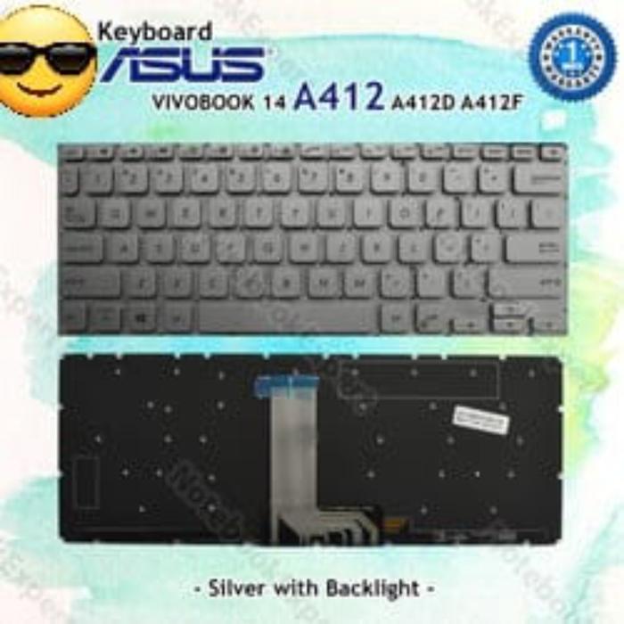 Jual KEYBOARD ASUS VIVOBOOK 14 A412 A412D A412F A412U Silver - No ...