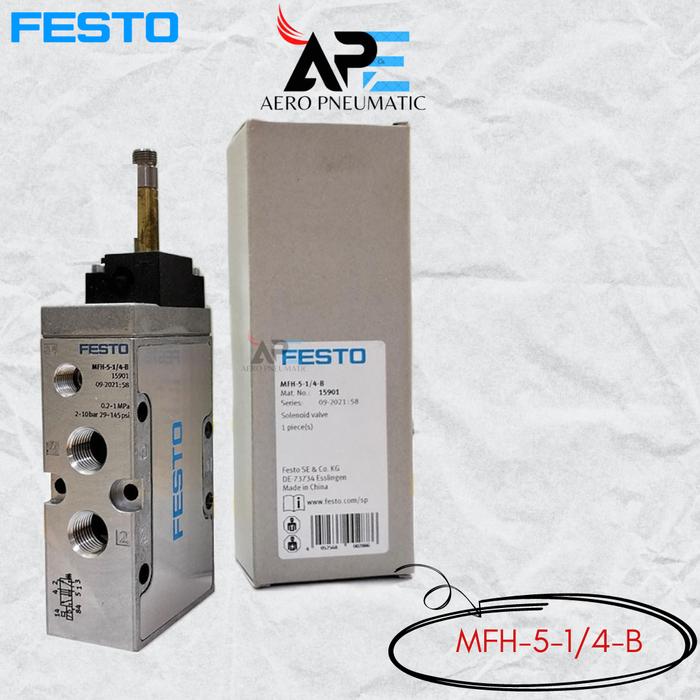 Jual SOLENOID VALVE FESTO MFH-5-1/4-B WITH COIL FESTO - COIL SAJA AC220 - Jakarta Barat - Aero ...