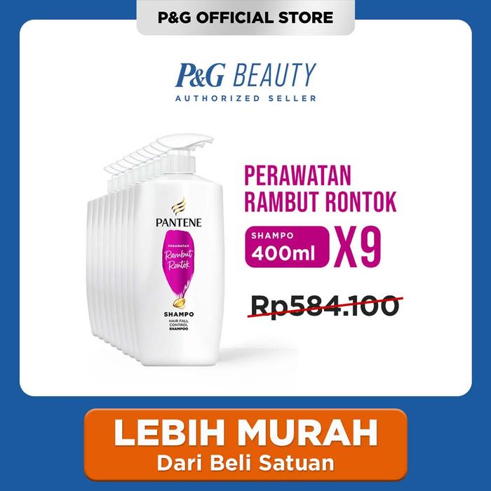 Promo Pantene Shampoo Hair Fall Control 400 ml - Paket Isi 9 Cicil 0% 3x - - P&G Official Store ...