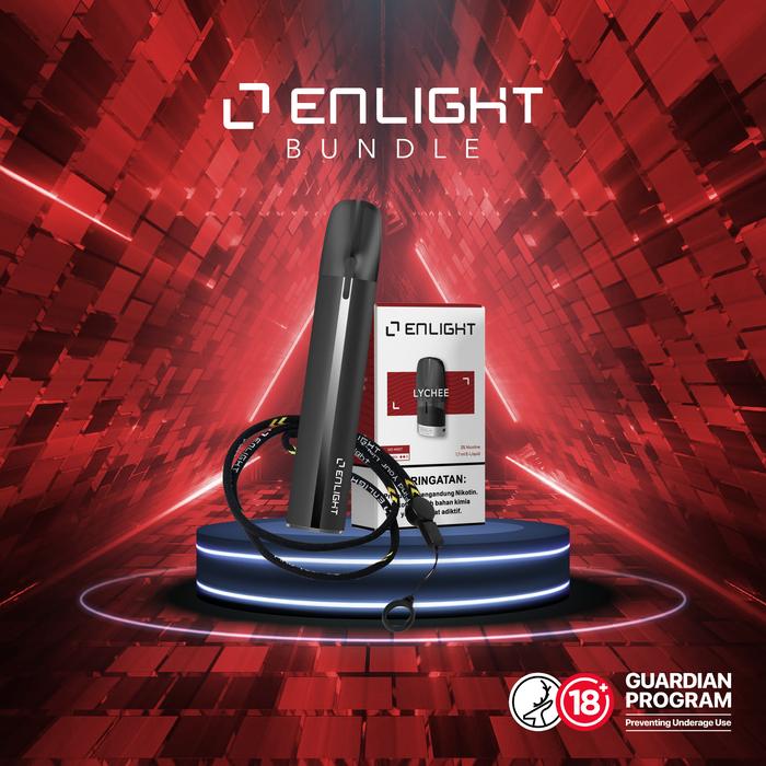 Jual ENLIGHT BUNDLING (1 Device Black + 1 Pod Lychee+ 1 Lanyard ...