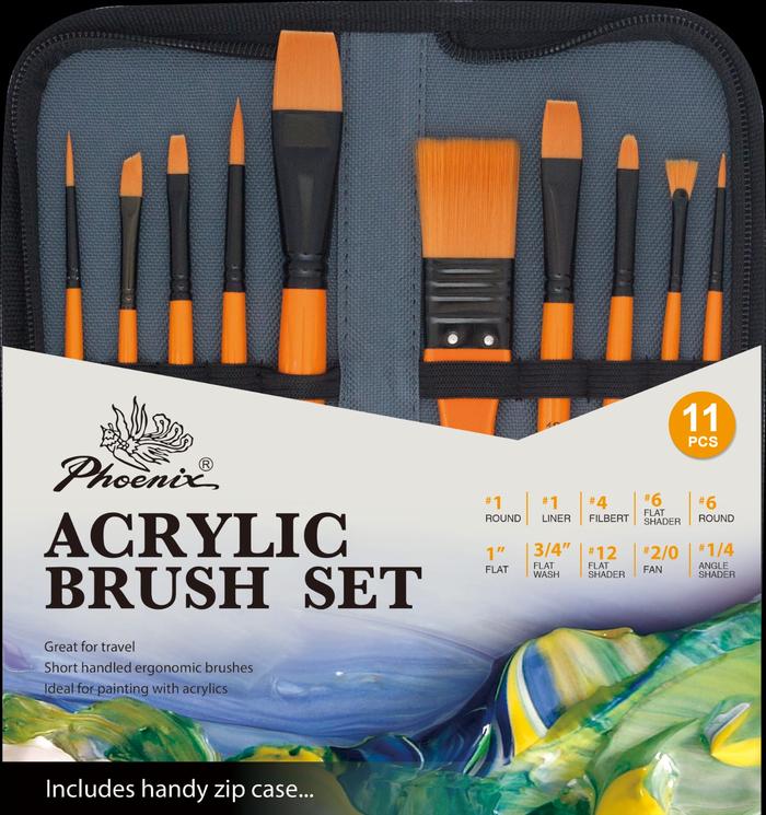 Jual phoenix acrylic brush/kuas set CWBPAS01 - Kab. Tangerang - prime ...
