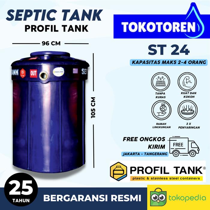 Jual SEPTIC TANK PROFIL TANK 24 GARANSI RESMI ANTI KURAS - Kab ...