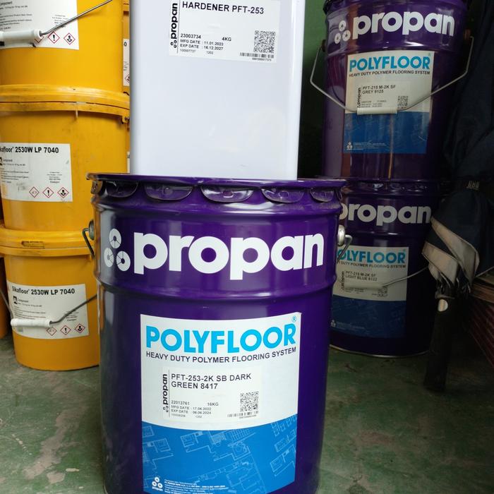 Jual Propan Polyfloor PFT-253-2K SB.cat lantai 2 komponen.DARK GREEN ...