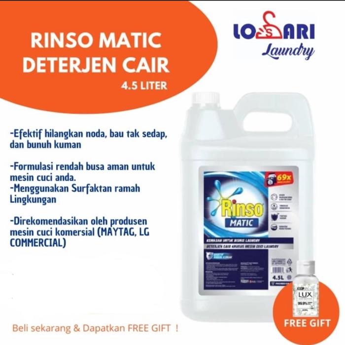 Jual Rinso Matic Professional Deterjen Cair 5 Liter Di Seller Yama - Cengkareng Timur, Kota ...