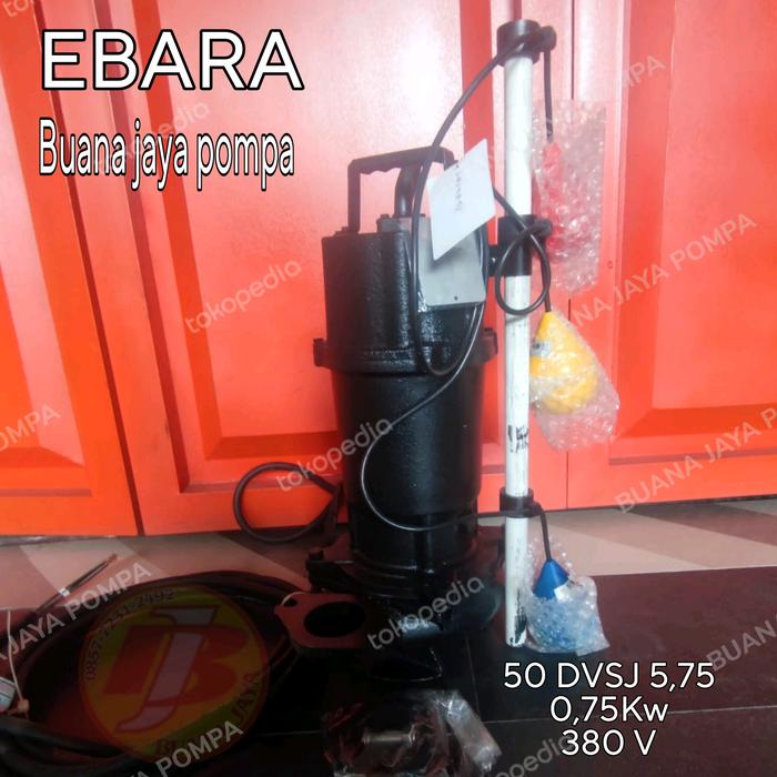 Jual POMPA CELUP SUMPIT EBARA SUBMERSIBLE PUMP 50 DVSJ 5.75 0,75Kw 380V ...