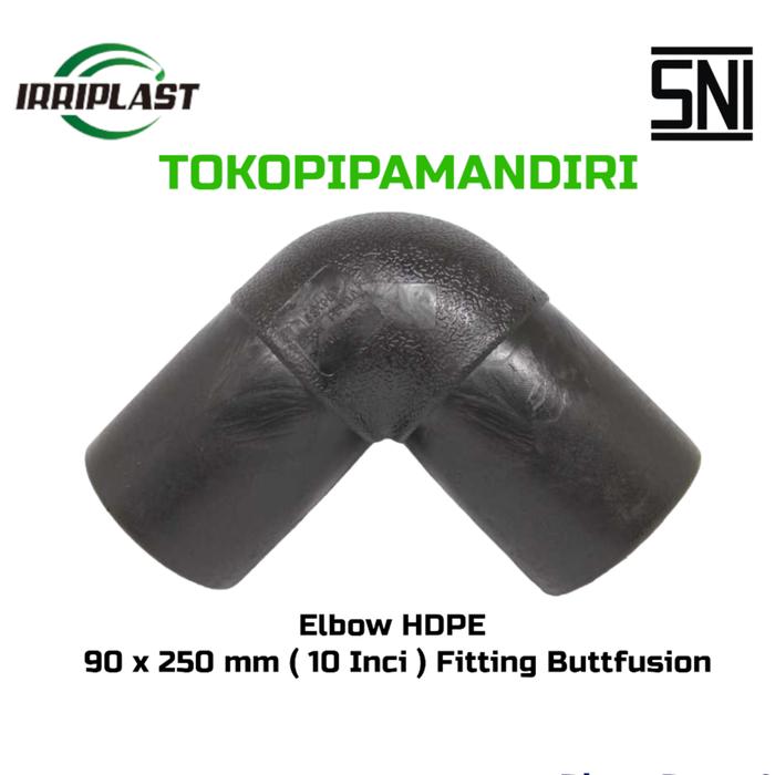 Jual Elbow HDPE 90 x 250 mm ( 10 Inci ) - Fitting Pipa Buttfusion ...