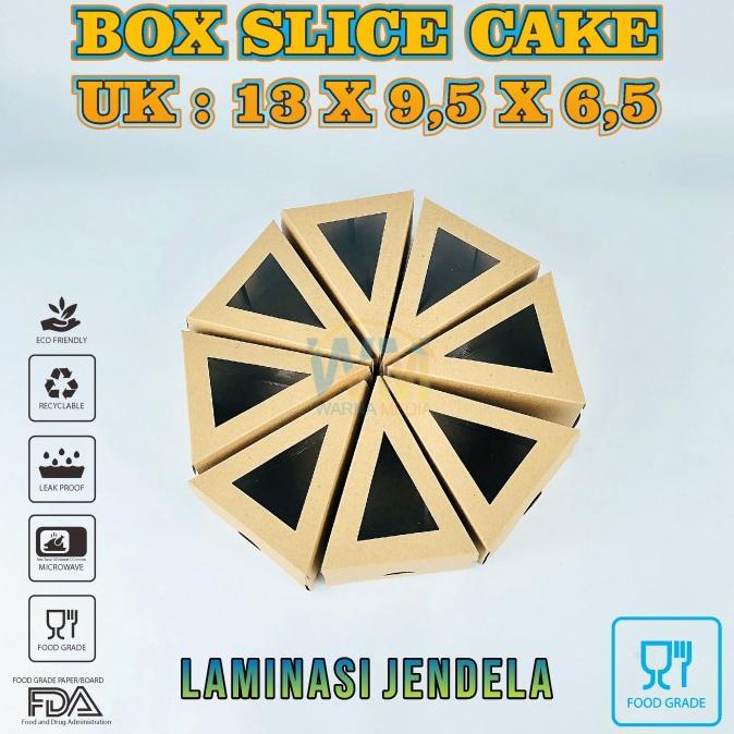 Jual Mika Segitiga Kue Slice / Kemasan Slice Cake / Mika Kue Segitiga ...