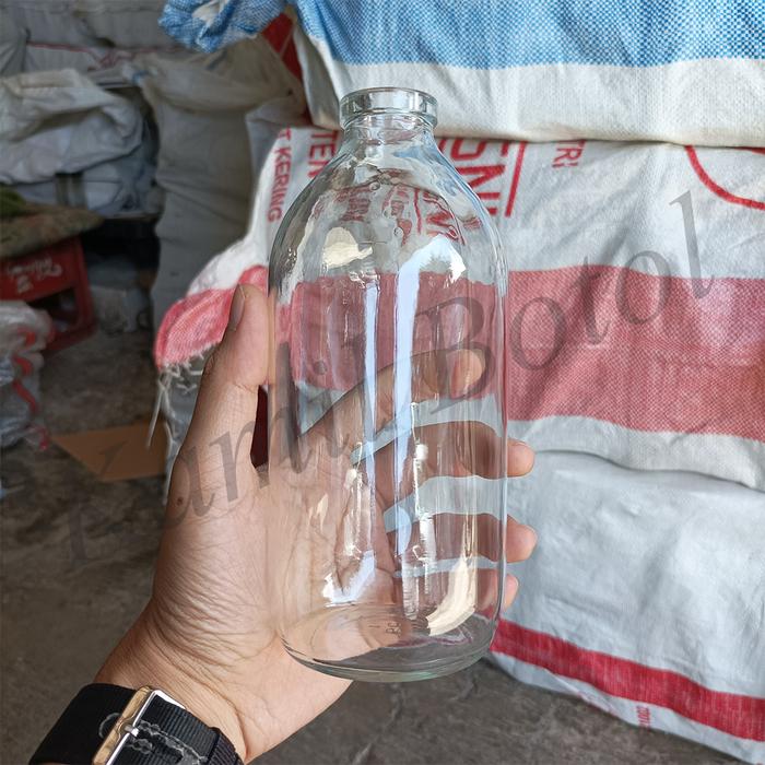 Jual Botol kaca infus 500ml tutup karet. - TANPA TUTUP, POLOS - Kota ...