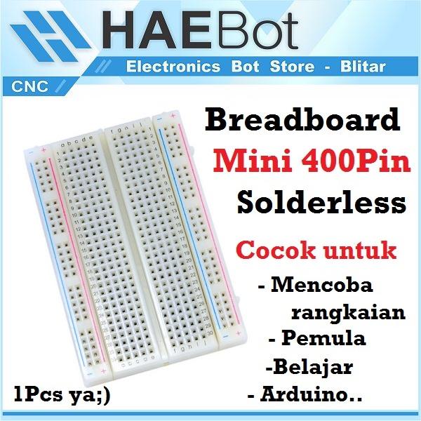 Promo [EBS] Breadboard Sedang 400 Lubang Tie Lubang ProjectBoard Pcb ...
