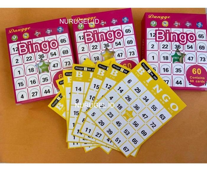 Jual Bingo Card / Kartu Bingo 60 Pcs Di Seller Velvet Store ...