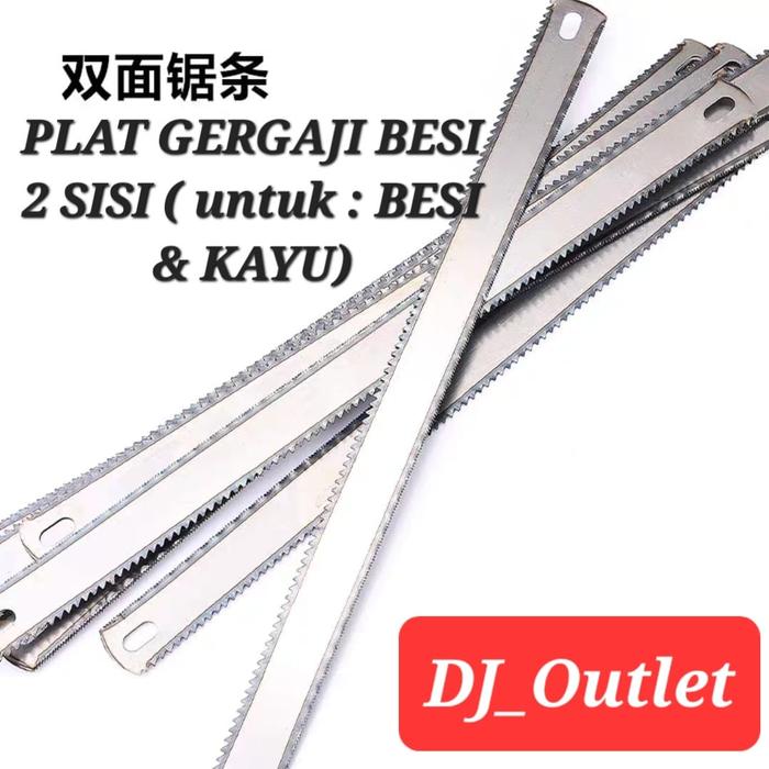 Jual Mata Gergaji Besi Flexible 12" inch 2 sisi untuk Besi dan Kayu ...