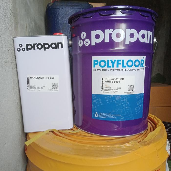 Jual epoxy lantai PROPAN POLYFLOOR PFT-253-2K SB warna WHITE 9101 ...