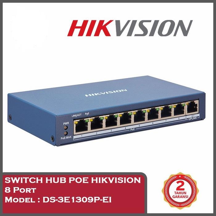 Jual Switch Hub POE 8 Port Fast Ethernet Smart Hikvision DS-3E1309P-El ...