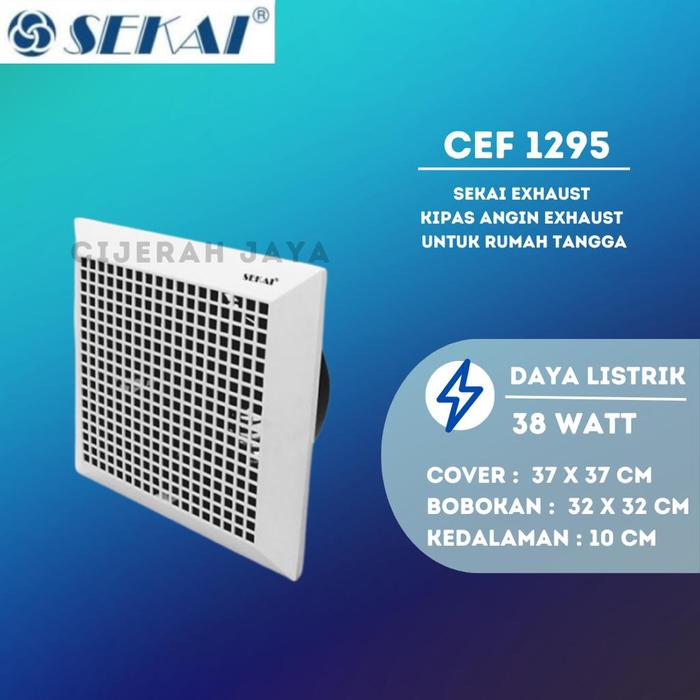 Jual Sekai CEF 1295 Ceiling Exhaust Fan 12 Inch Hexos Plafon / Kamar ...