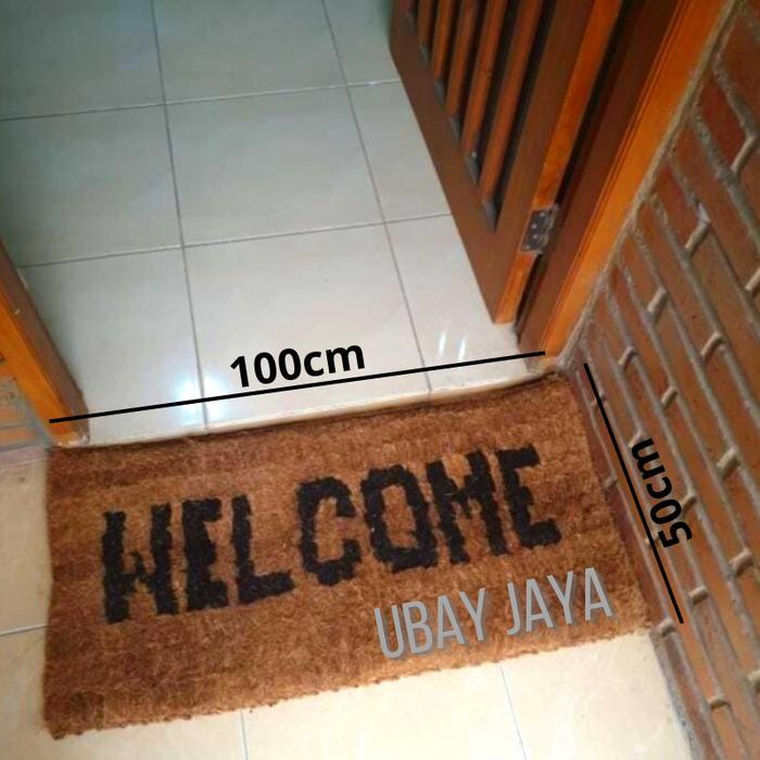 Promo Keset 100 x 50 Welcome - Keset Sabut Kelapa - Keset Tebal Depan ...