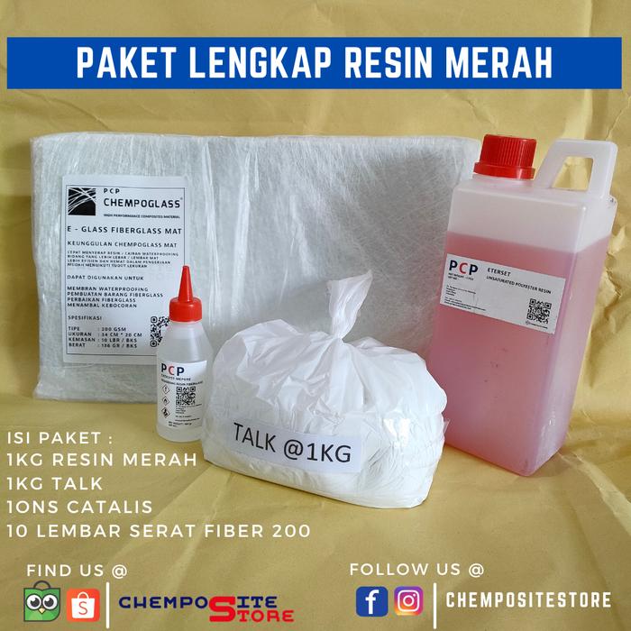 Jual Paket Lengkap Resin fiberglass / Paket resin (resin,talk,mat ...