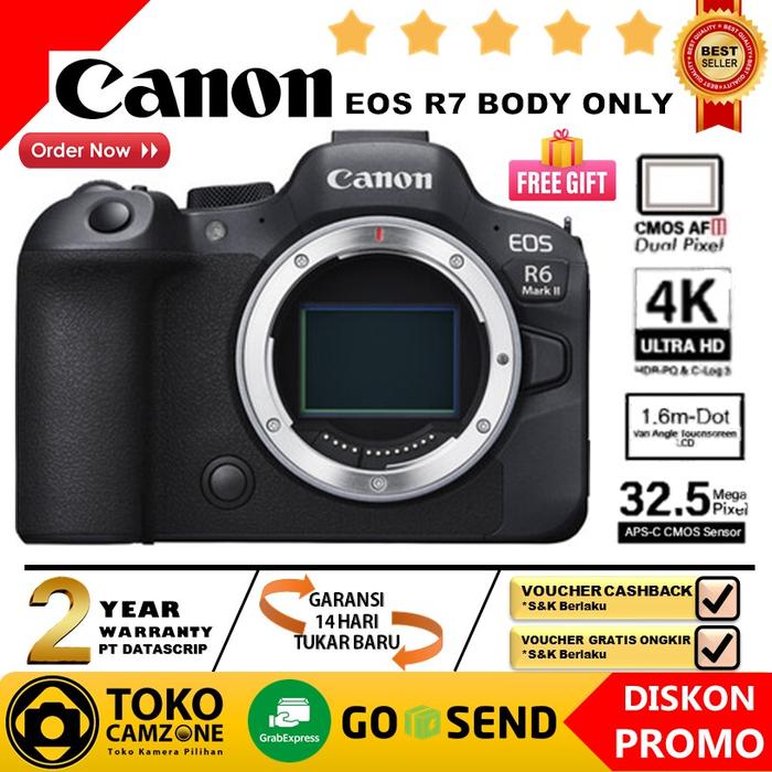 Promo Canon EOS R7 Body Only Mirrorless Camera EOS R 7 GARANSI RESMI ...