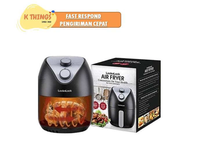 Promo LOCK&LOCK Air Fryer Black Series Penggoreng Sehat Locknlock Kado ...