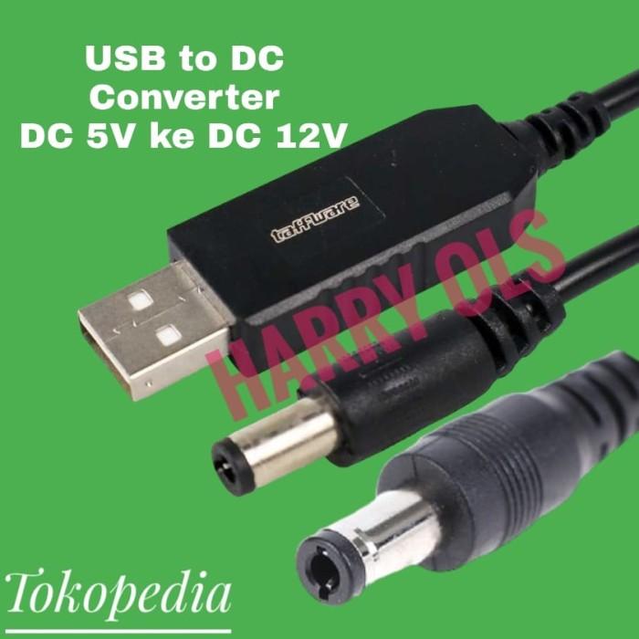 Jual Kabel USB To DC Jack 5.5 X 2.5mm Adapter 5V To 12V Step Up ...