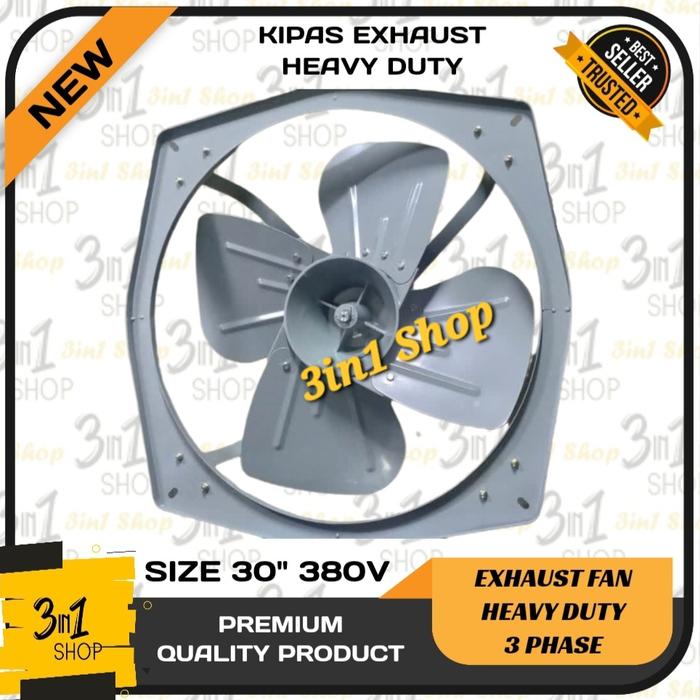 Jual Exhaust Fan 30" / Penyedot Udara 30 inch 3Phase 380V WESTCO HEAVY ...