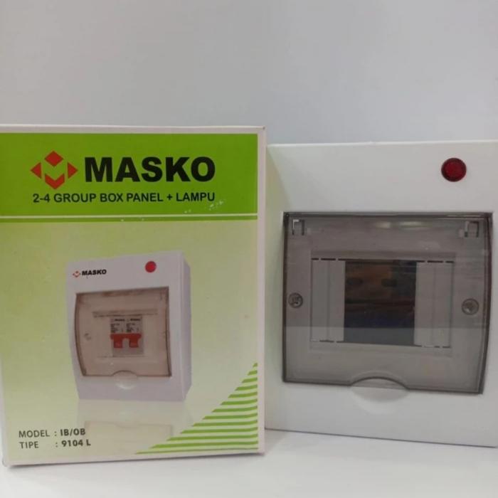 Jual Masko Box MCB 4 grup lampu 9104L rumah isi 4 IB Inbow Outbow OB ...