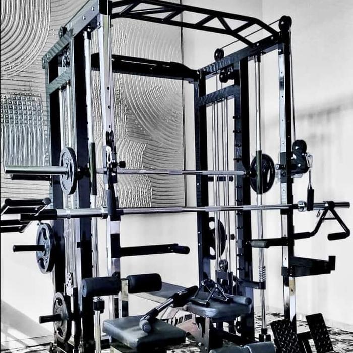 Jual alat fitness Smith machine like magnus plate loaded 100kg Free ...