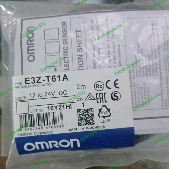 Jual Photoelectric Switch Omron E3Z-T61A (E3Z-T61A-D + E3Z-T61A-L) - Jakarta Barat ...