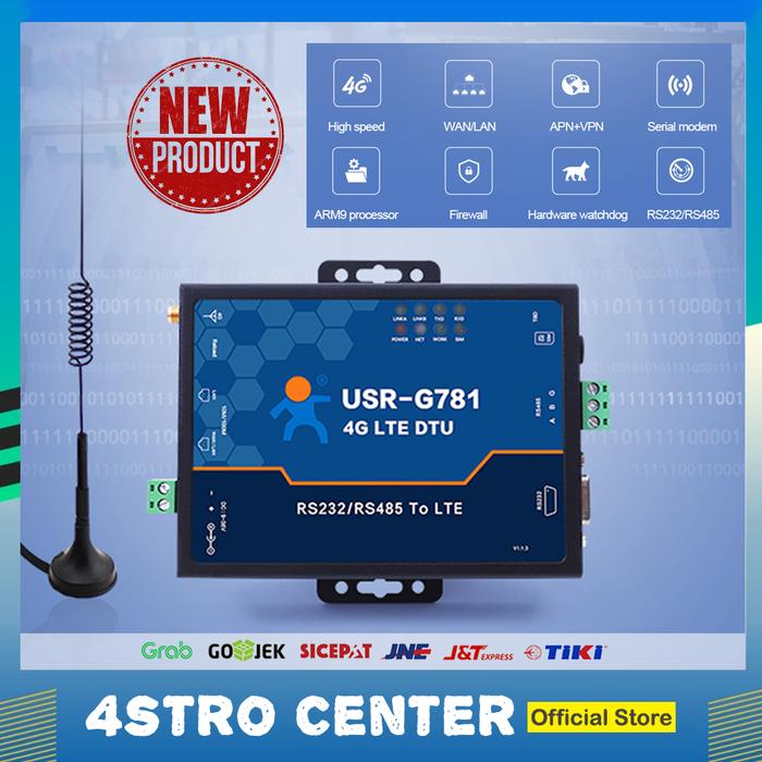 Jual Modem USR-G781 Industrial Converter RS232 RS485 to LTE 3G 4G ...