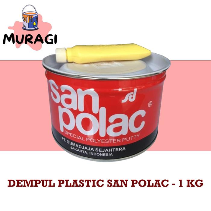 Jual Dempul Plastic SANPOLAC (2 komponen) - 1 kg - Kab. Bandung ...