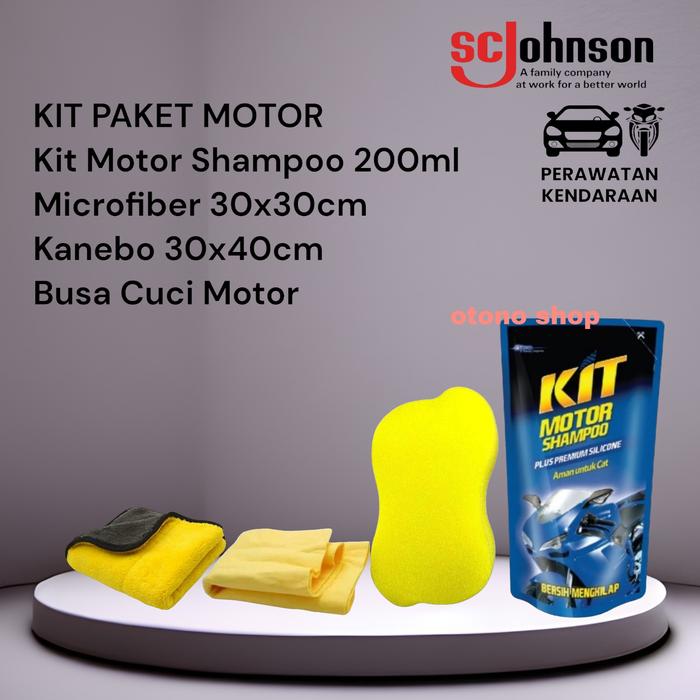 Promo Paket Kit Motor - Kit Motor Shampoo,Microfiber,Kanebo,Busa cuci ...