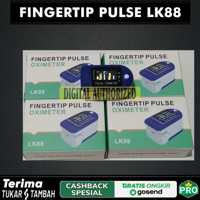 Jual oximeter Fingertip Pulse oximeter LK88 SpO2 LCD Alat Ukur Oksigen ...