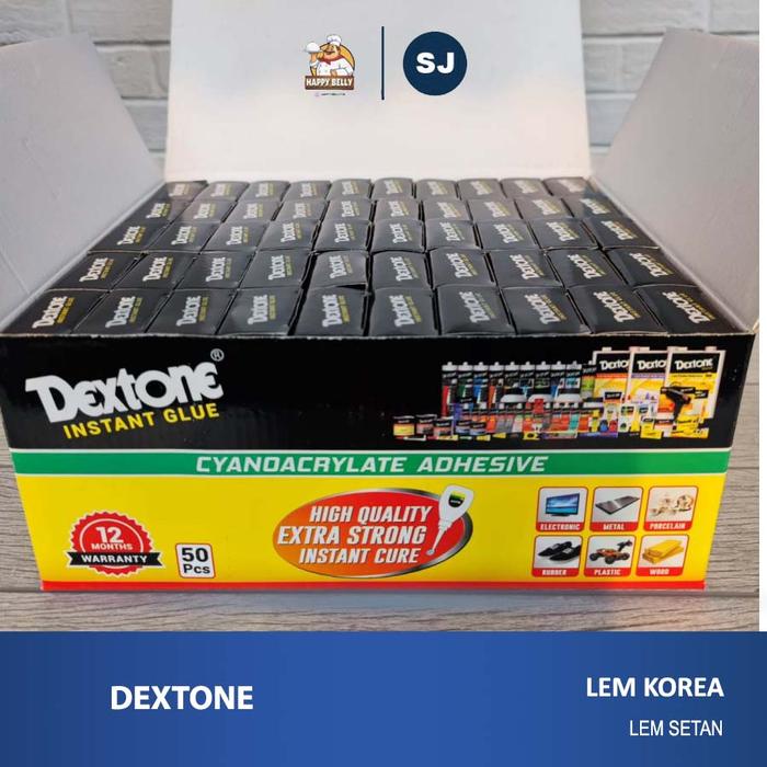 Jual khusus ojol LEM DEXTONE INSTANT GLUE 1 DUS 50 PCS LEM KOREA ...