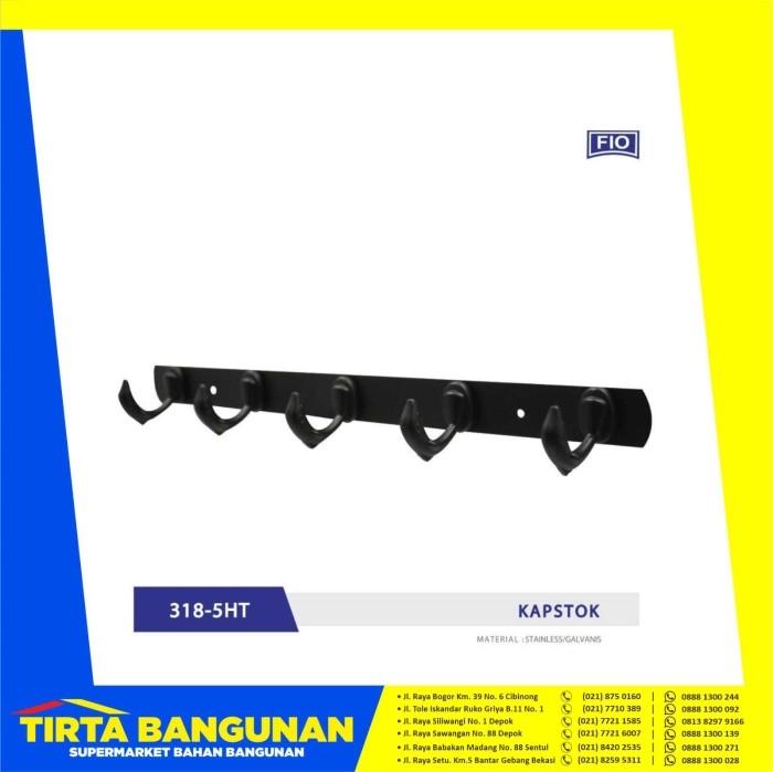 Jual FIORENTINO 318-5 BL KAPSTOK 5 KAIT/ GANTUNGAN BAJU 5 KAIT 318-5 HITAM - Kota Depok - Tirta ...