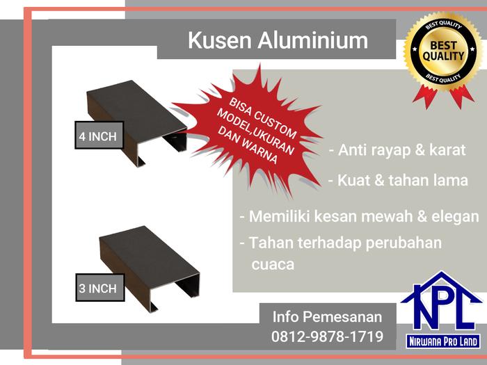 Jual Kusen aluminium 4 inch | daun pintu aluminium | pintu aluminium ...