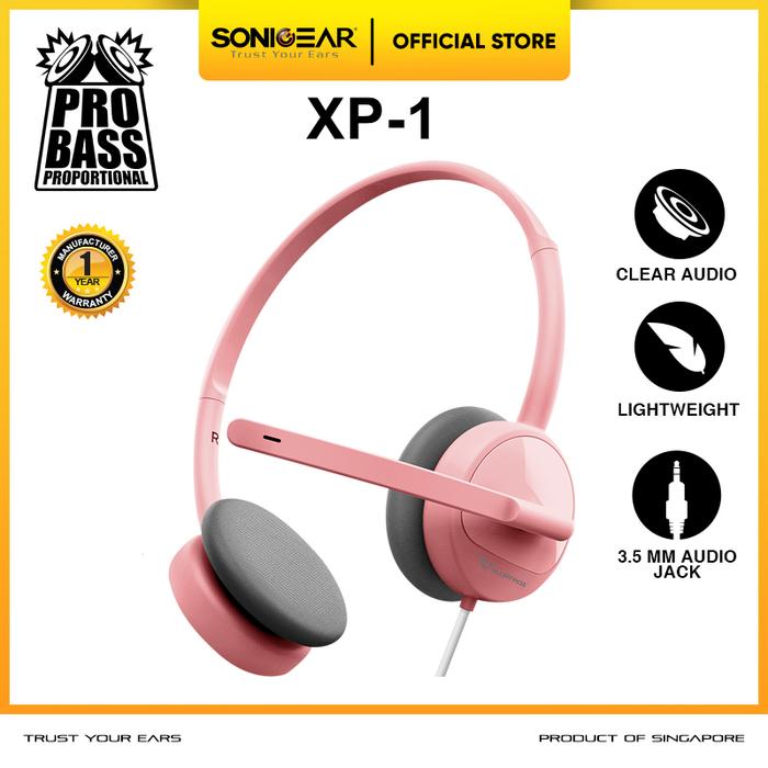 Promo Headset Microphone XP 1 Headphone Stereo untuk Office Sekolah ...