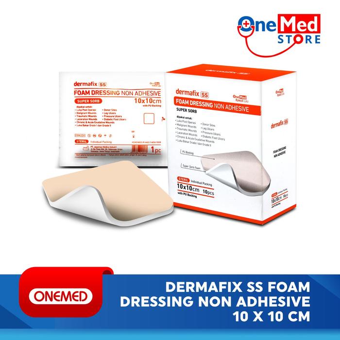 Jual Dermafix SS Foam Dressing 10 x 10cm OneMed 1 Pcs - Kota Malang ...