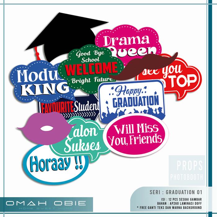 Jual Props Photobooth Edisi Graduation, Pesta Kelulusan, Wisuda - Kota ...