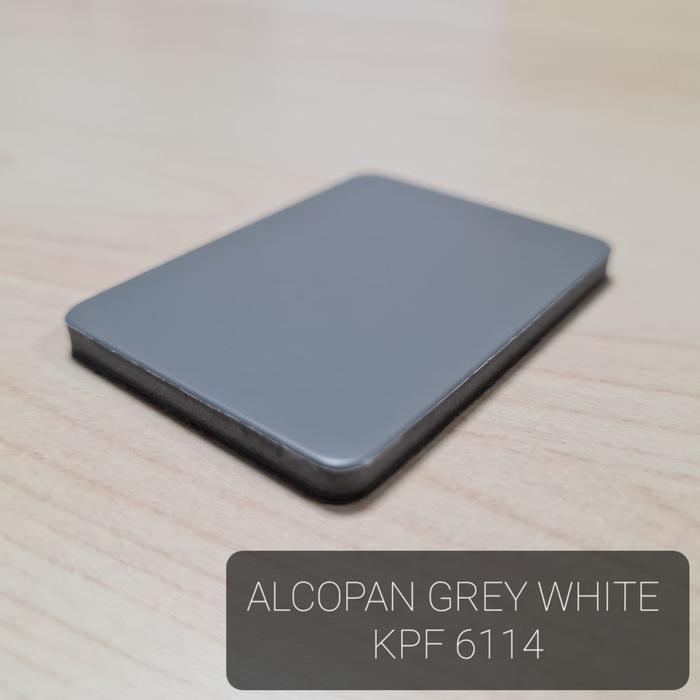 Jual ACP - Aluminium Composite Panel Alcopan PE 3mm - Grey White - Kota ...